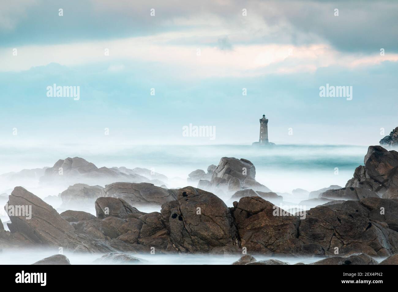 The lighthouse of Porspoder, Bretagne, France Stock Photo - Alamy