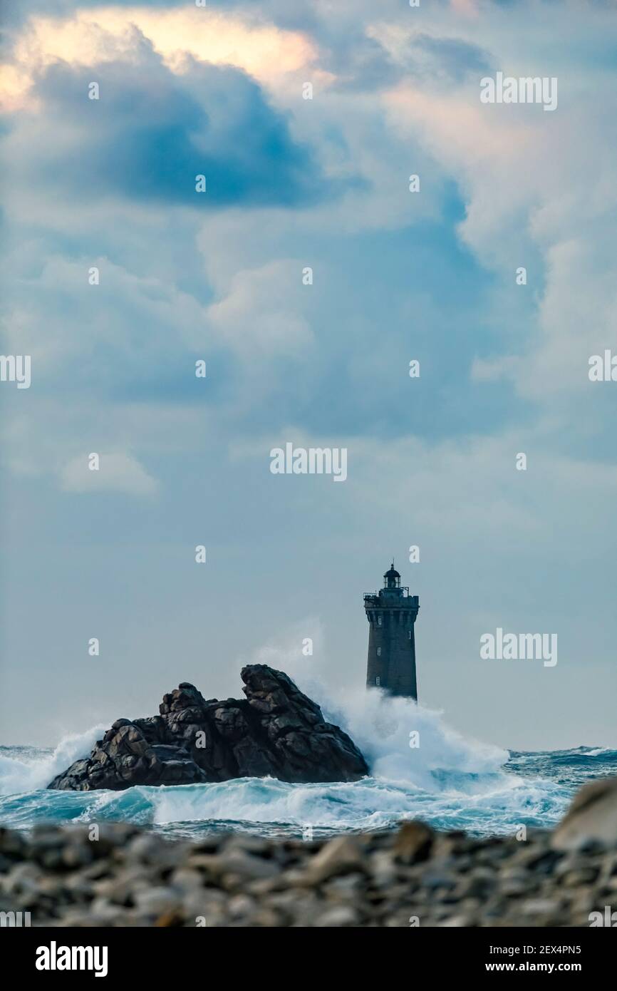 The lighthouse of Porspoder, Bretagne, France Stock Photo - Alamy