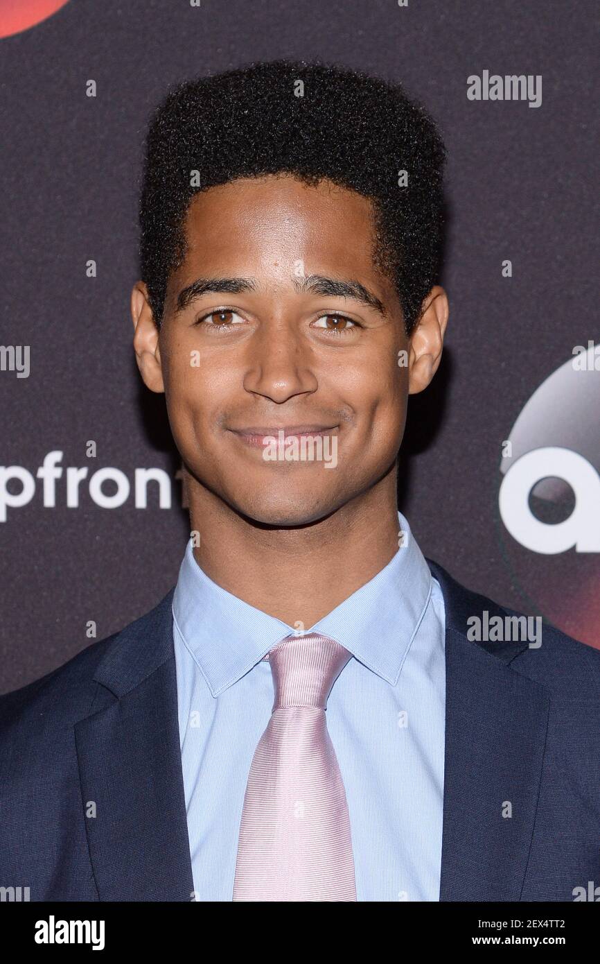 Actor Alfred Enoch attends the 2015 ABC Upfront at Avery Fisher Hall ...