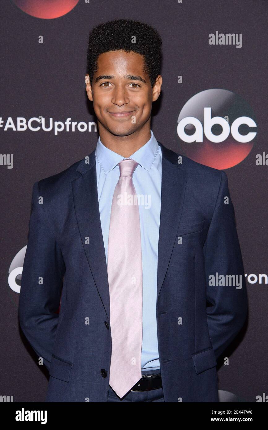 Actor Alfred Enoch attends the 2015 ABC Upfront at Avery Fisher Hall ...