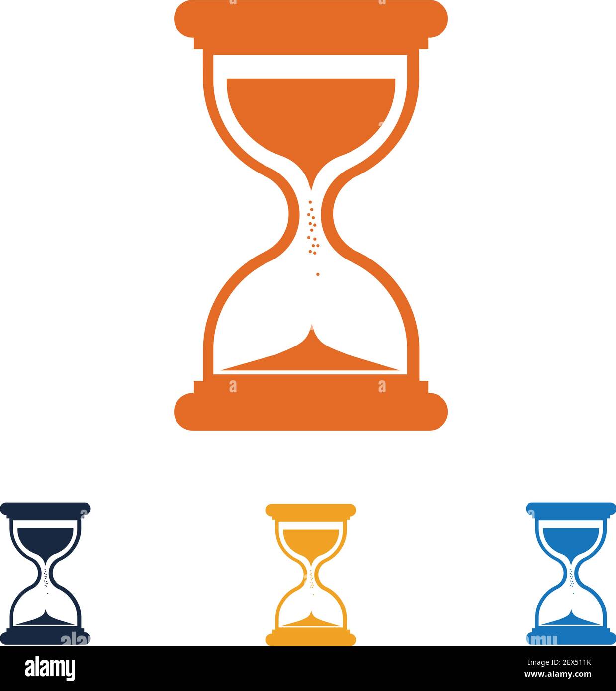Hourglass logo Icon Vector Illustration design template Stock Vector ...