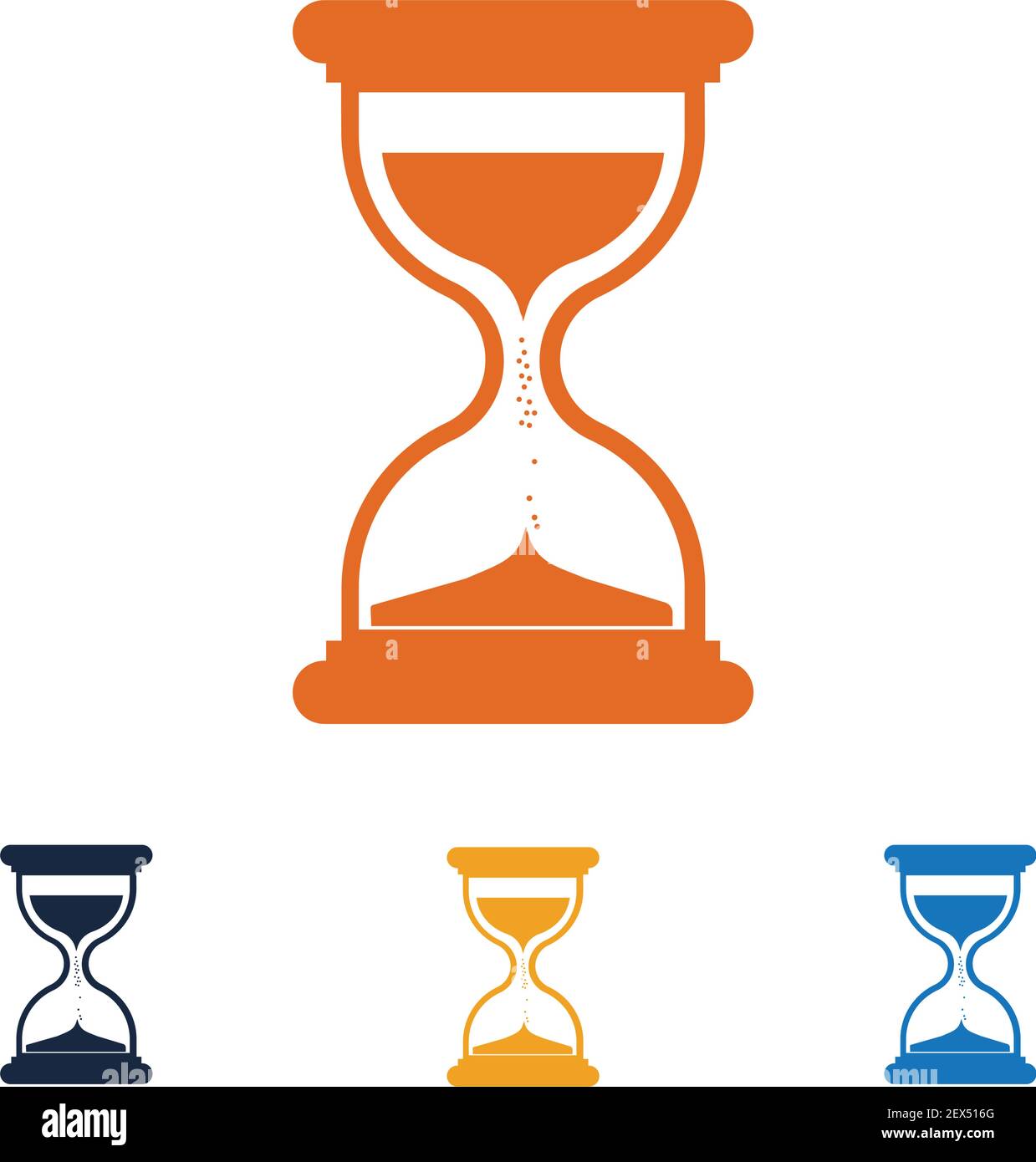 Hourglass logo Icon Vector Illustration design template Stock Vector ...