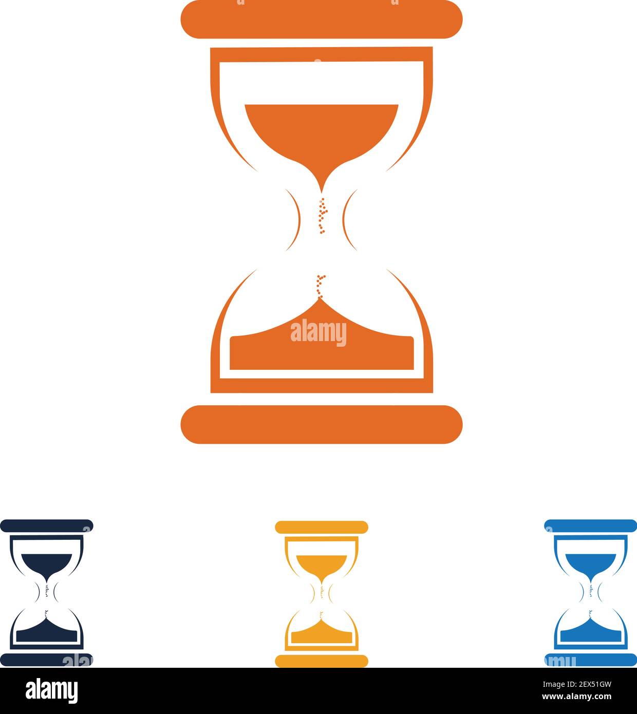 Hourglass logo Icon Vector Illustration design template Stock Vector ...