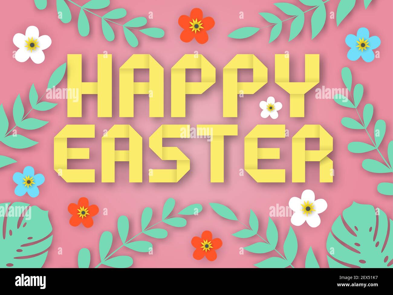 Happy easter banner template Stock Vector Image & Art - Alamy
