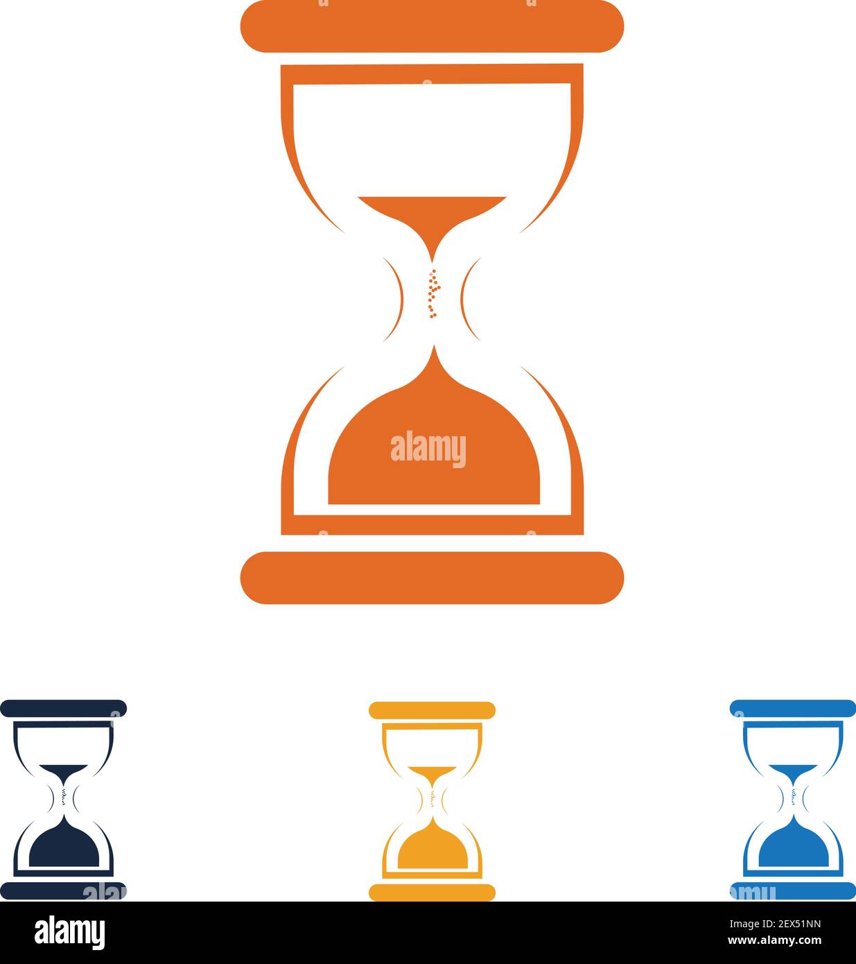 Hourglass logo Icon Vector Illustration design template Stock Vector ...