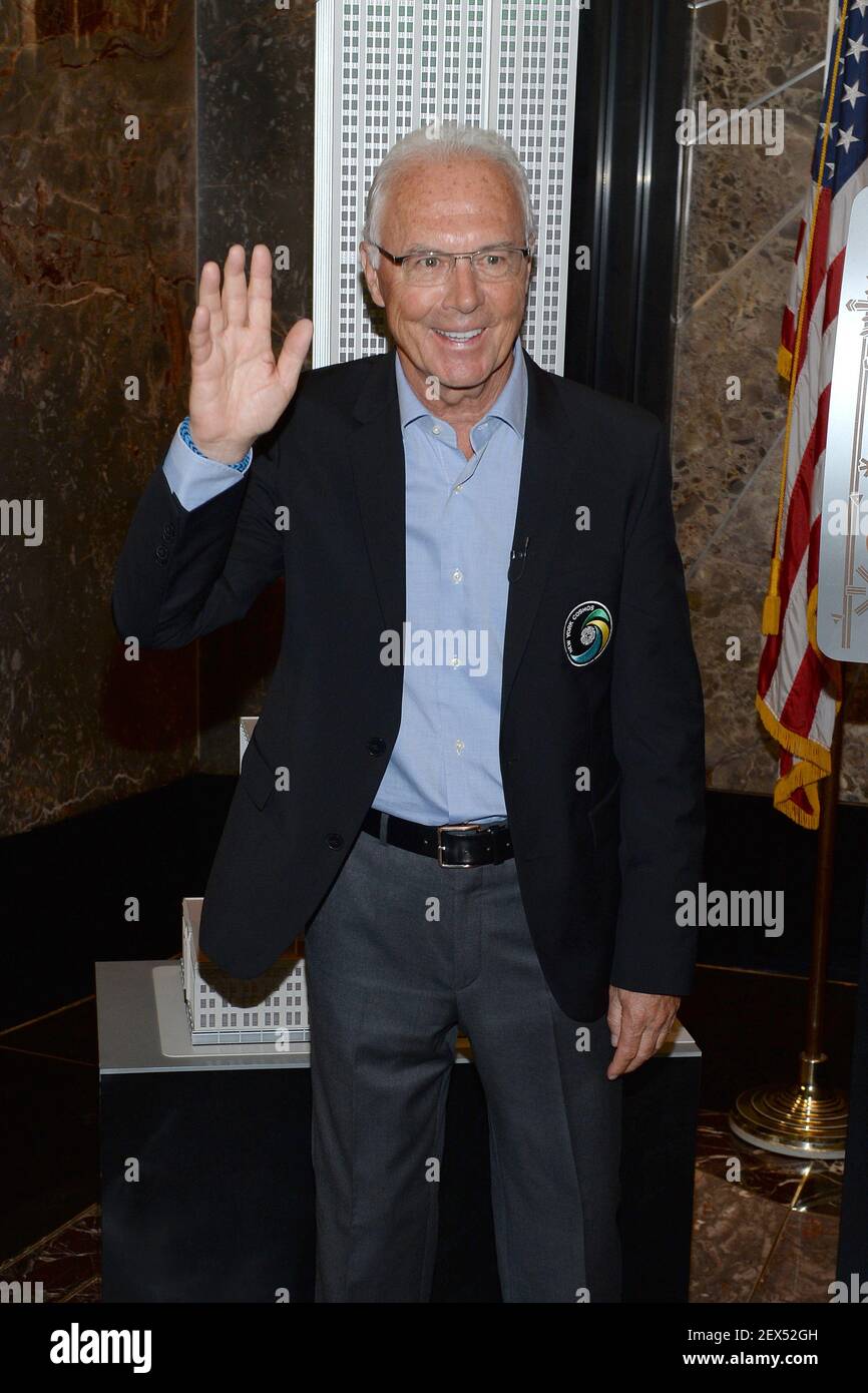 Franz Beckenbauer, New York Cosmos and Bayern Munich legend, attends ...