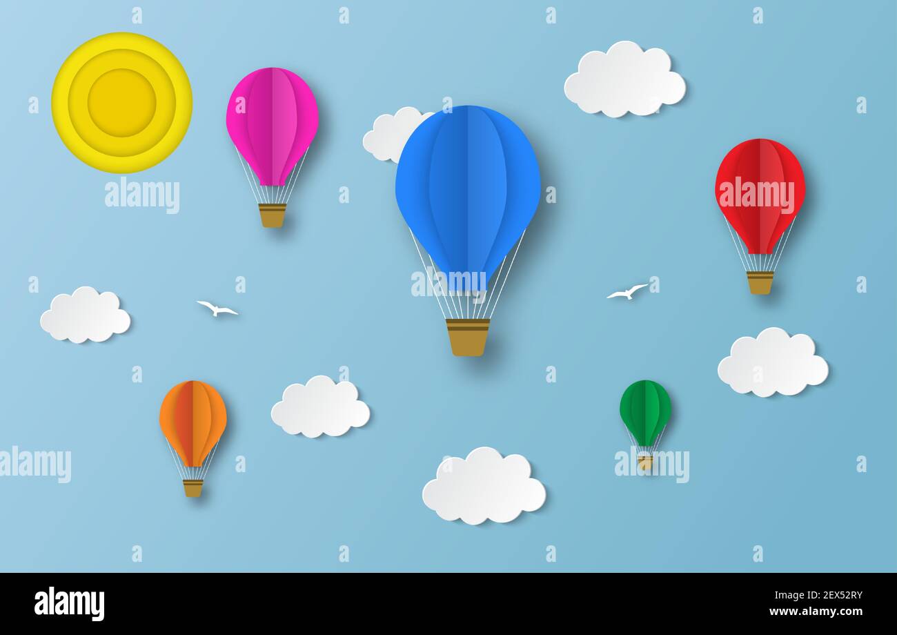 With balloons and a plant Stock Vector Images - Alamy