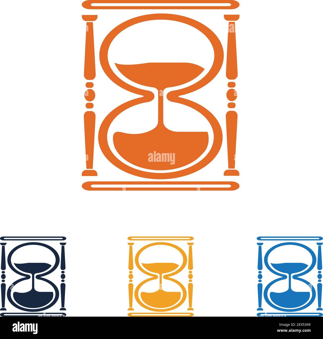 Hourglass logo Icon Vector Illustration design template Stock Vector ...