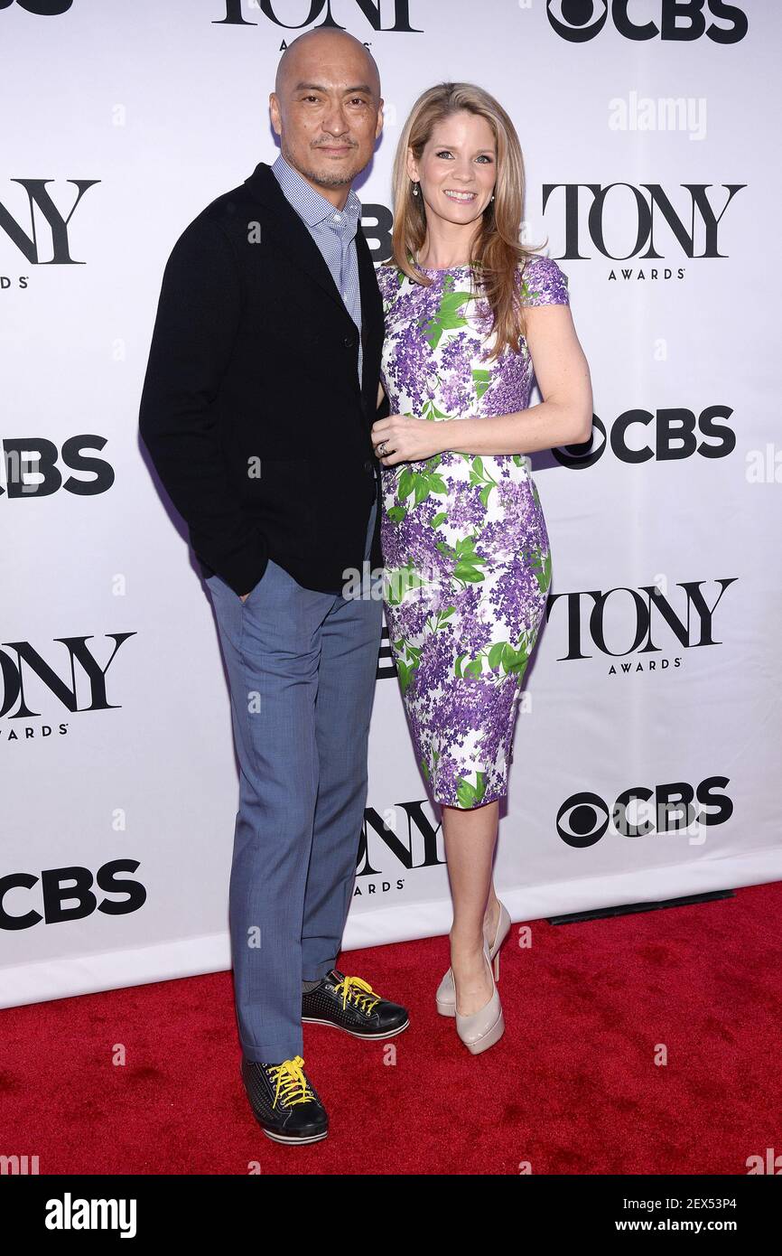 Actors Ken Watanabe and Kelli O'Hara attend the 2015 Tony Awards Meet ...