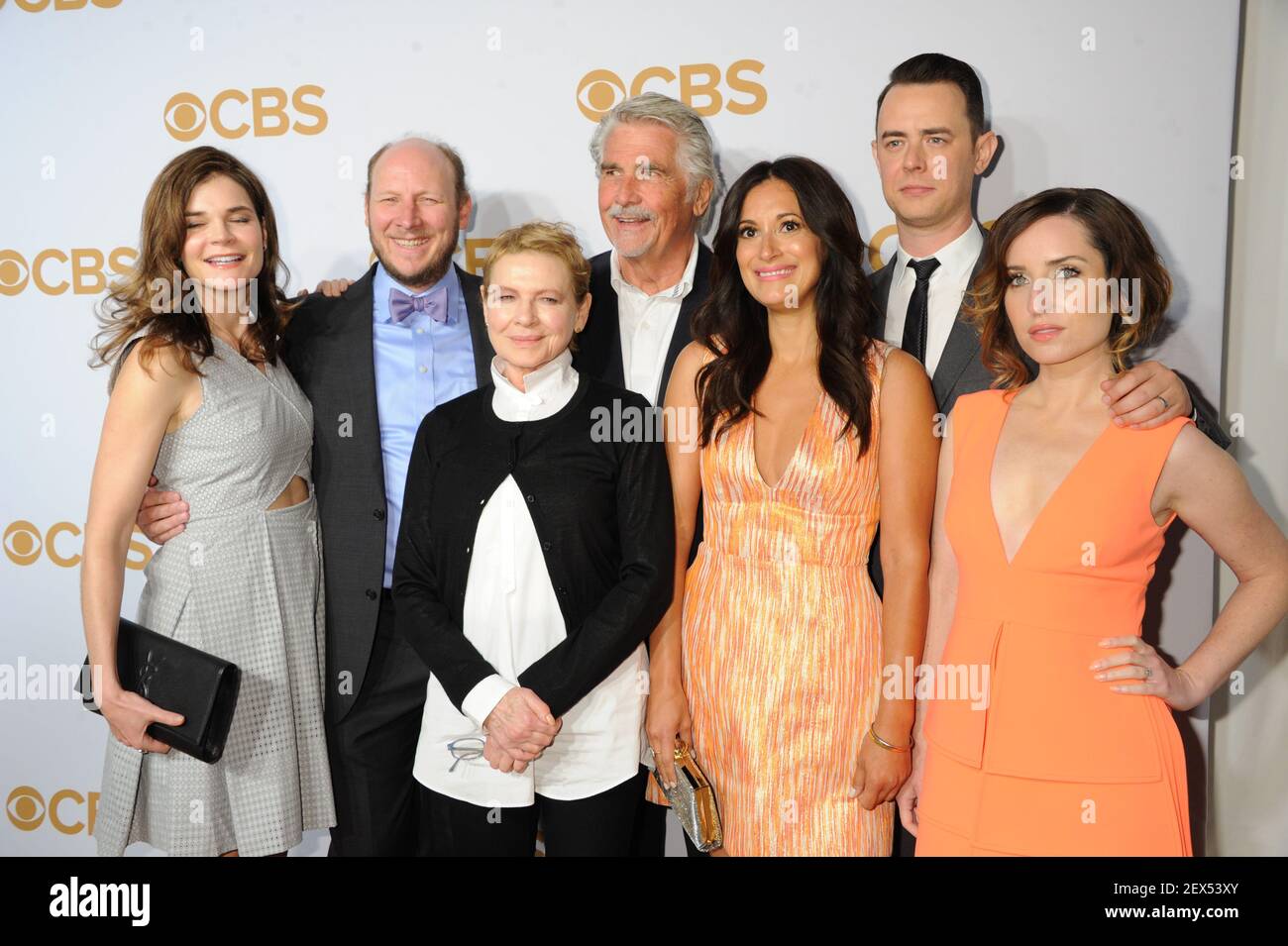 L-R: Betsy Brandt, Dan Bakkedahl, Dianne Wiest, James Brolin, Angelique ...