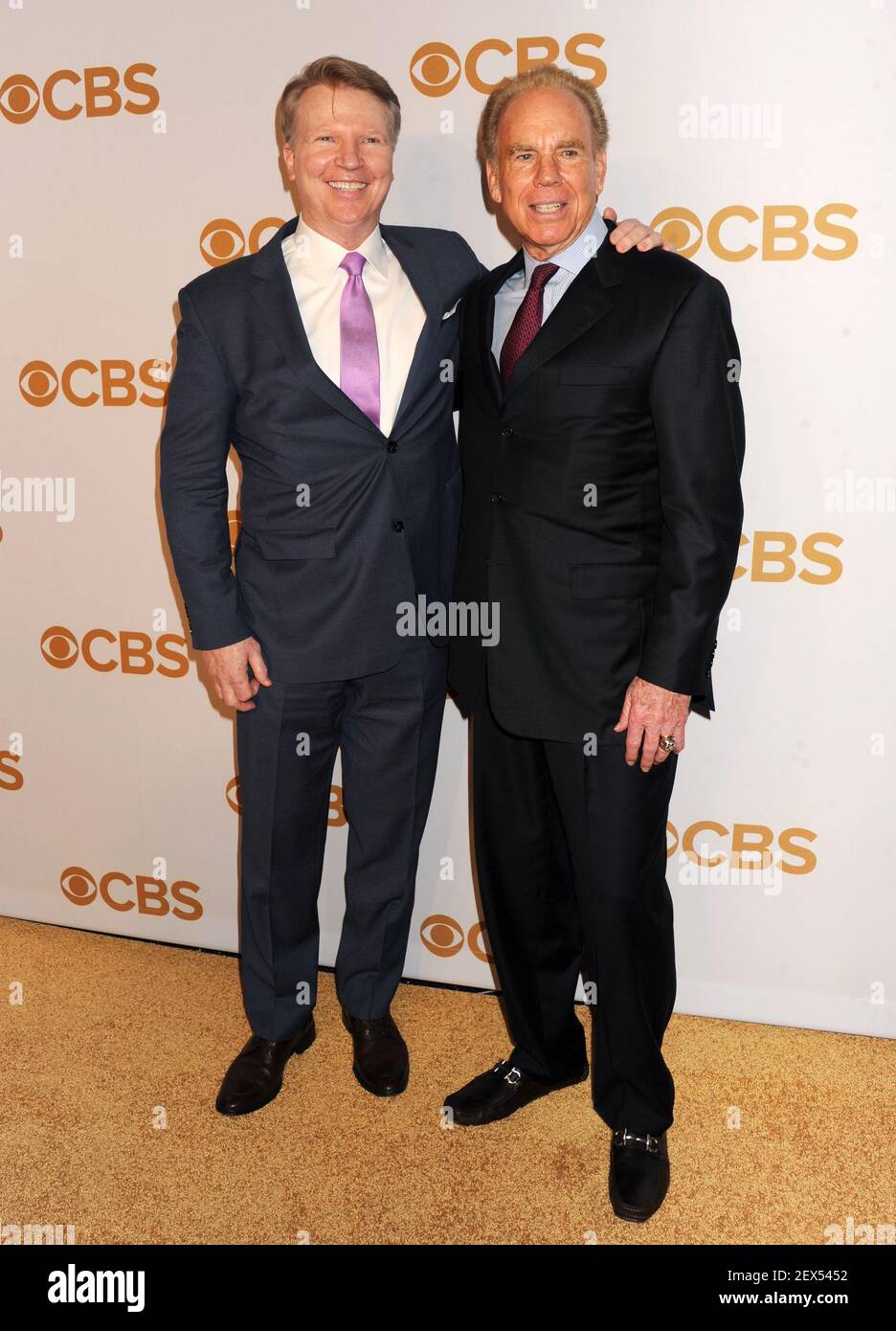 L-R: Phil Simms, Roger Staubach during the CBS Upfront After Party ...