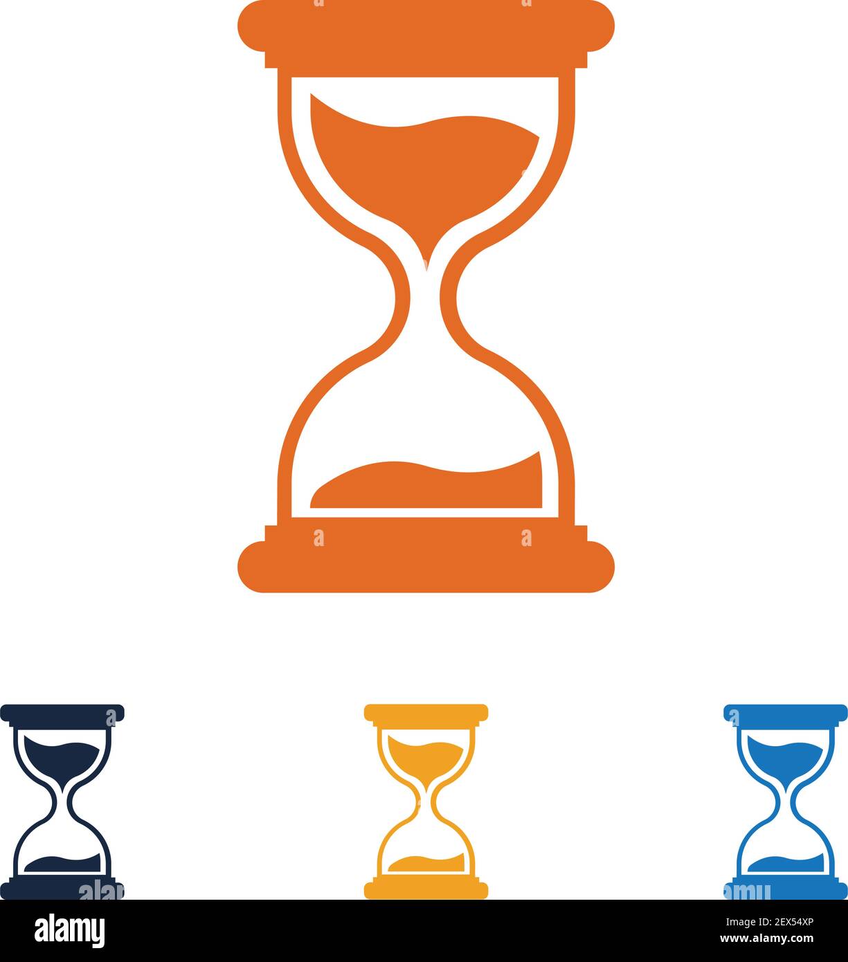 Hourglass logo Icon Vector Illustration design template Stock Vector ...