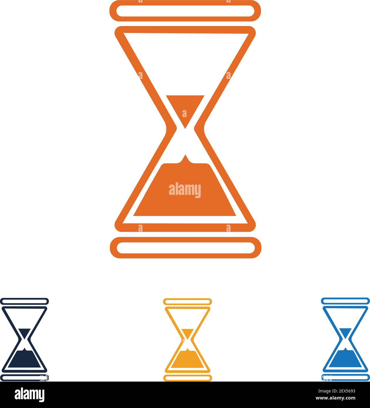 Hourglass logo Icon Vector Illustration design template Stock Vector ...