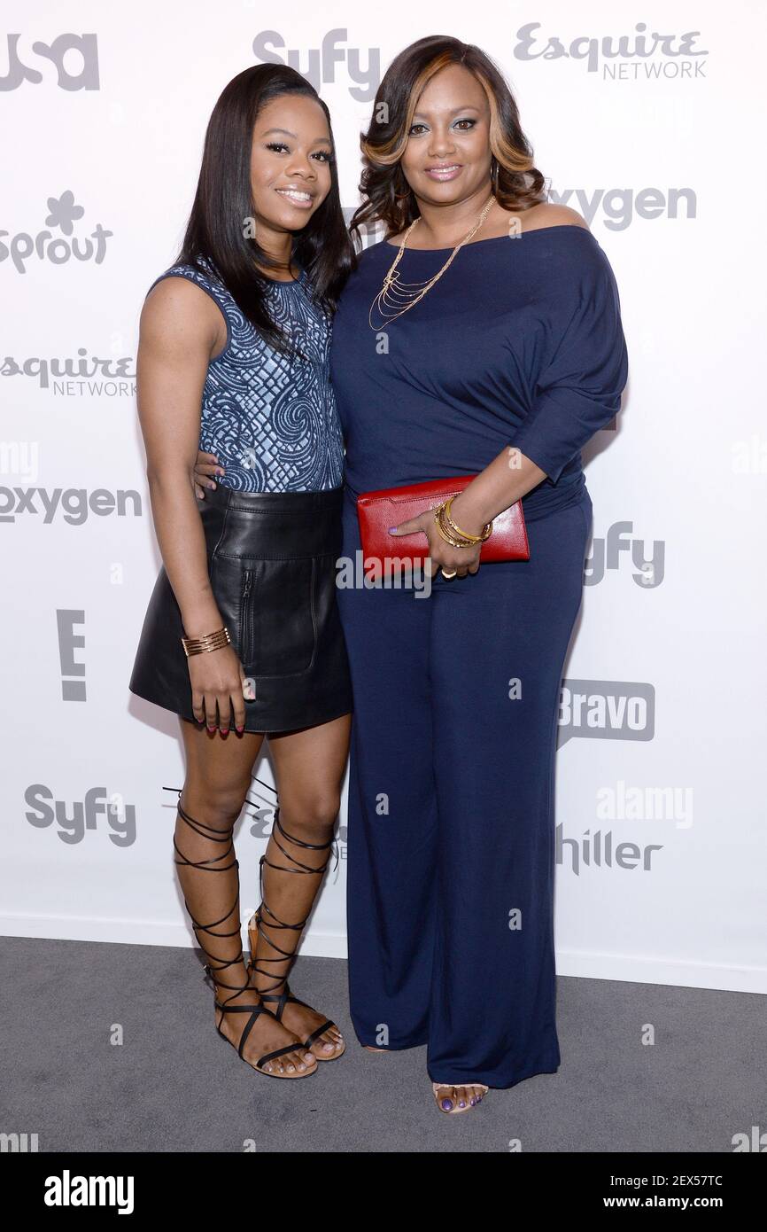 (L-R) Gabby Douglas and Natalie Hawkins attend the 2015 NBCUniversal ...
