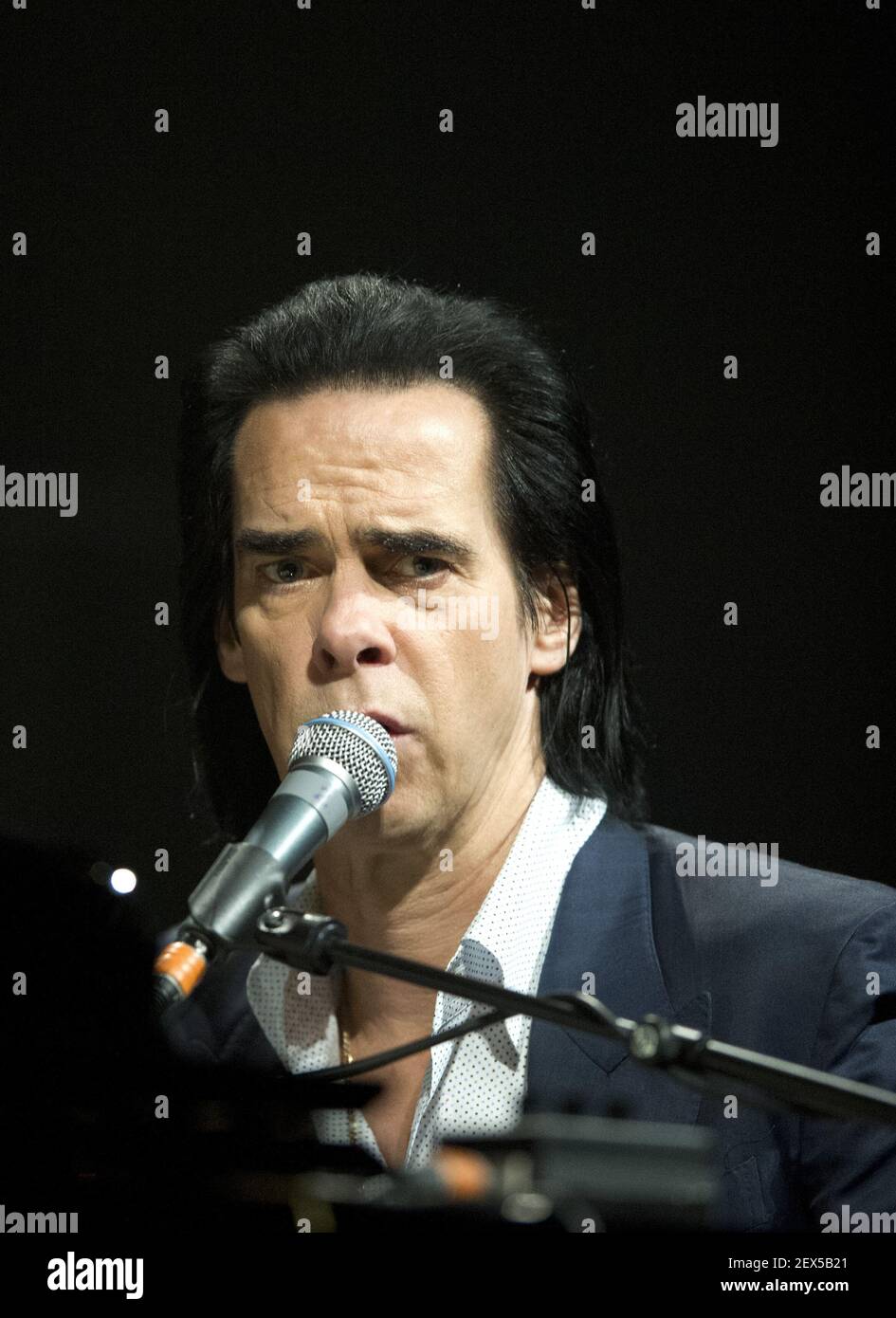 THE HAGUE - May 16, 2015 - Solo world tour concert of Nick Cave in the ...