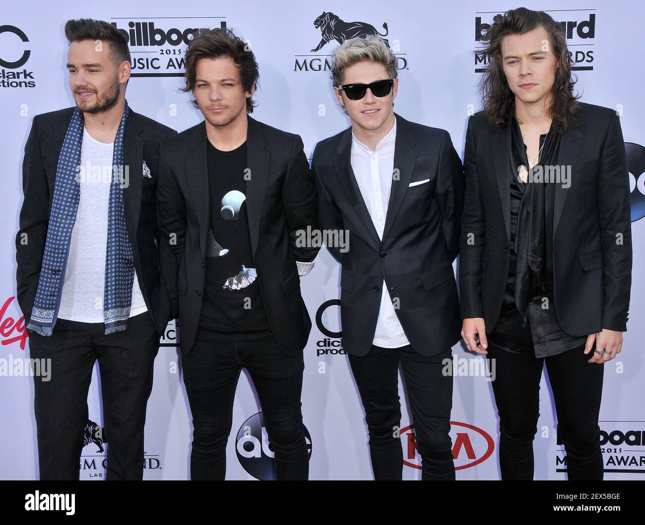 (L-R) One Direction - Liam Payne, Louis Tomlinson, Niall Horan and Harry Styles arrives at the ...