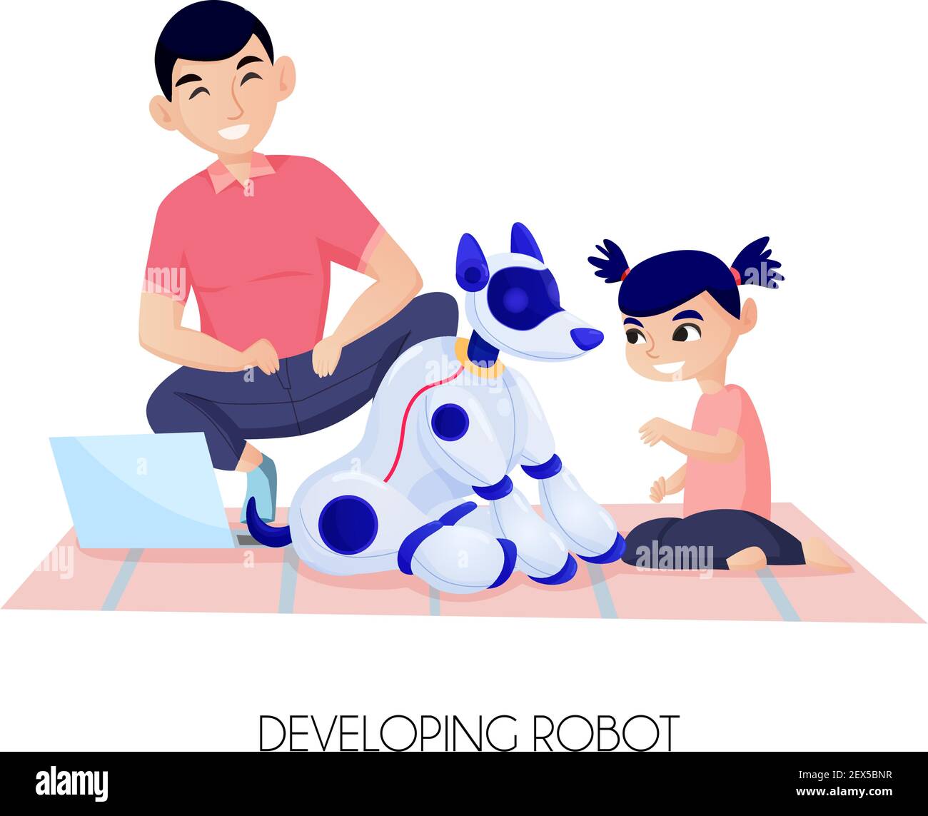 Artificial intelligence for child development little girl during ...