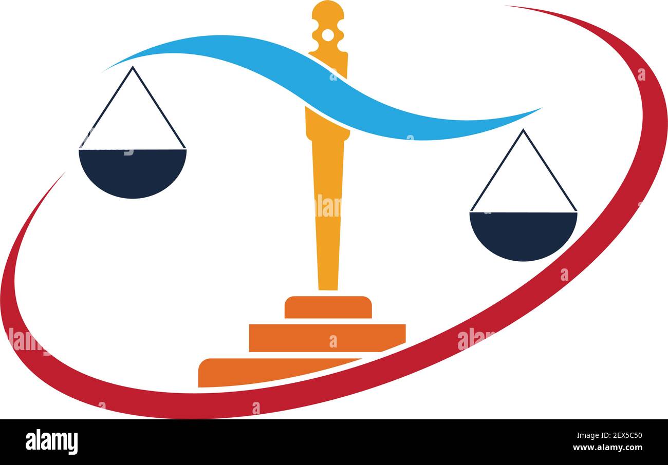justice law Logo Template vector illsutration design Stock Vector Image ...