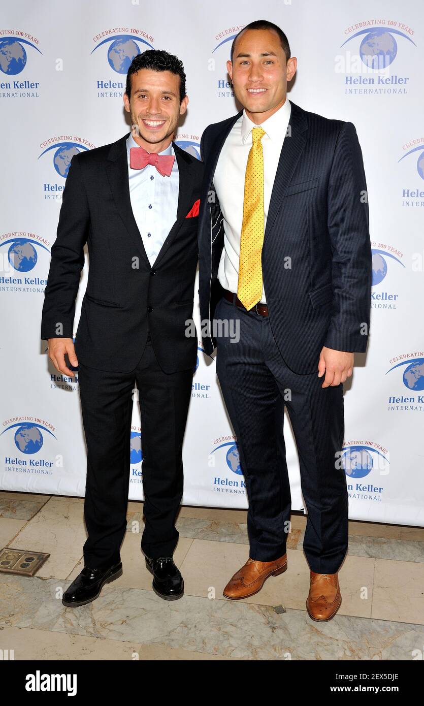 L-R: Soccer stars Felipe Martins and Luis Robles attend the 2015 Spirit ...
