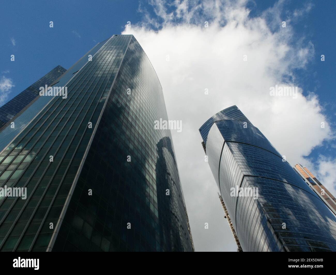 High rise buildings at downtown district Stock Photo - Alamy