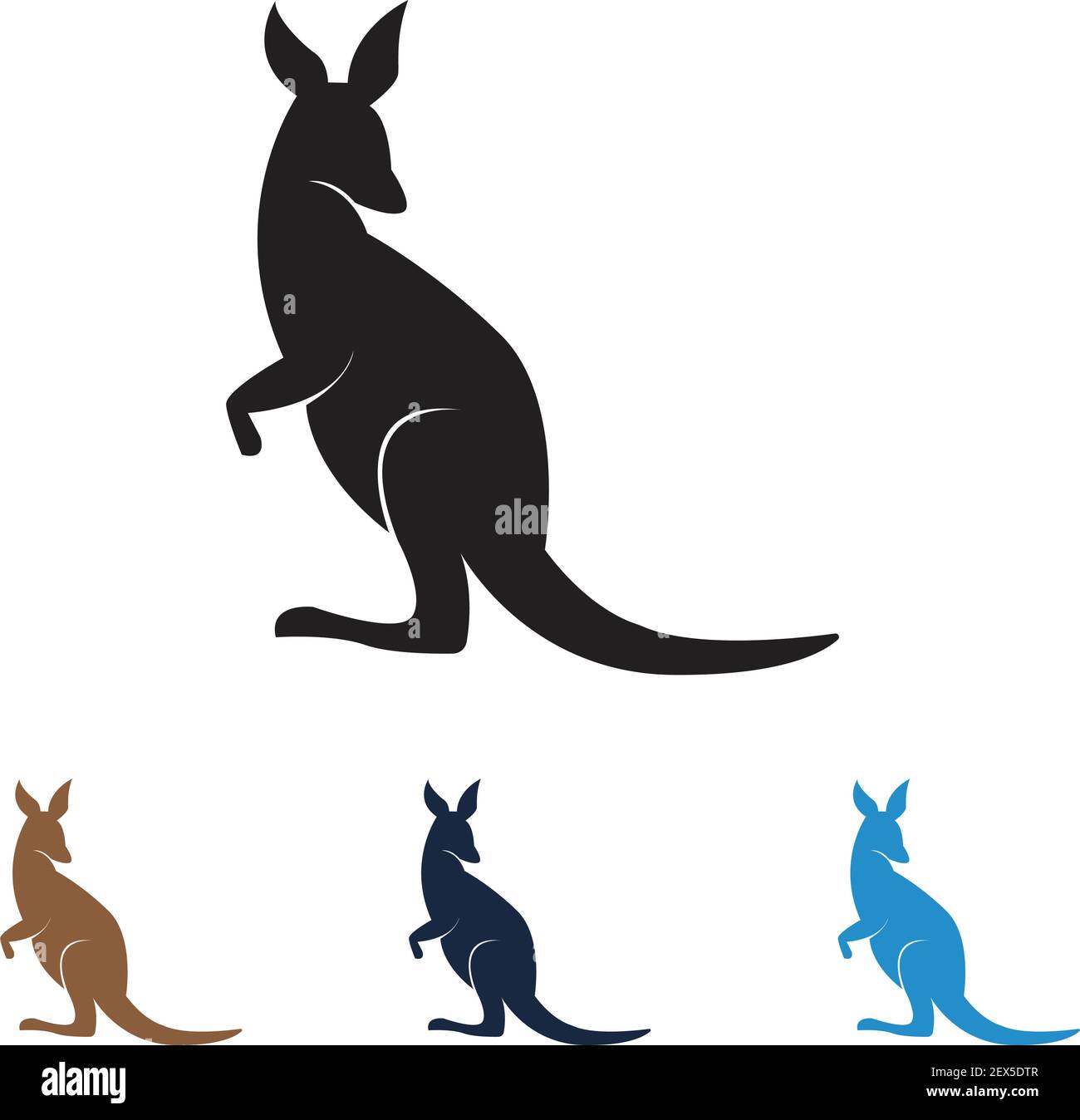 Kangaroo Vector Vectors High Resolution Stock Photography and Images ...