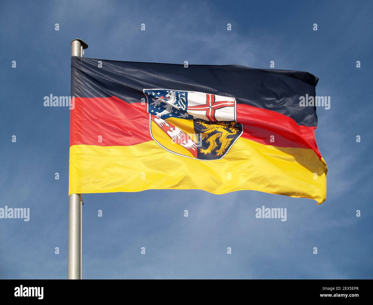 Flag of Saarland, Germany Stock Photo - Alamy