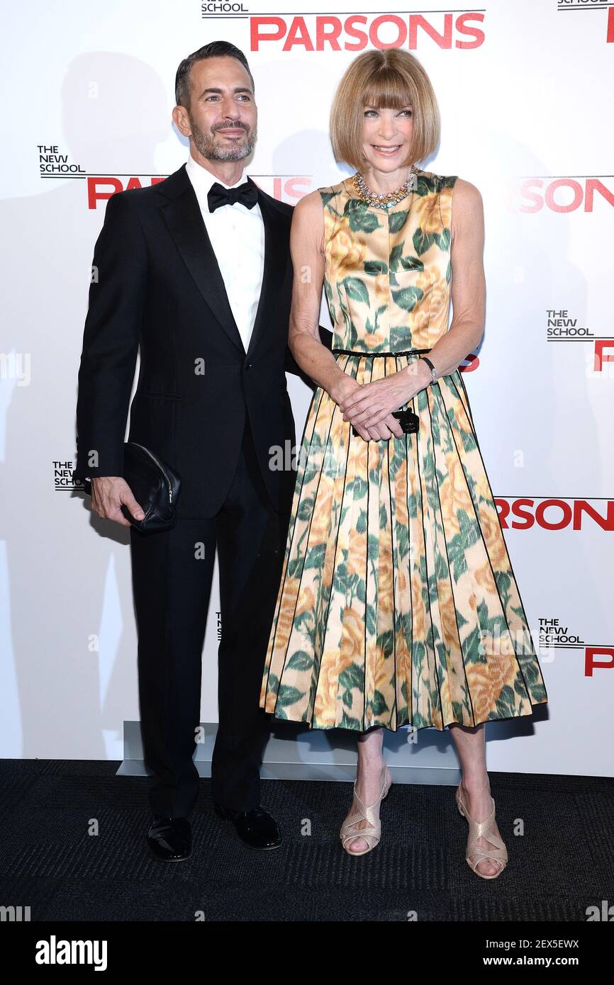 (L-R) Designer Marc Jacobs and Anna Wintour, editor-in-chief of ...