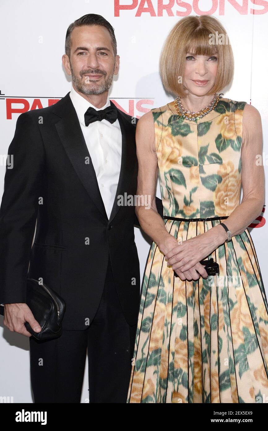 (L-R) Designer Marc Jacobs and Anna Wintour, editor-in-chief of ...