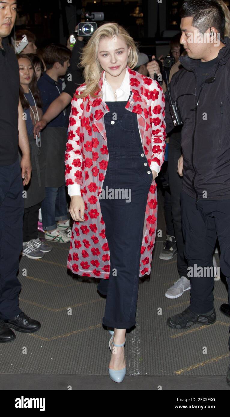 EXCLUSIVE *** 20 May 2015 - Seoul, South Korea : American actress Chloe ...