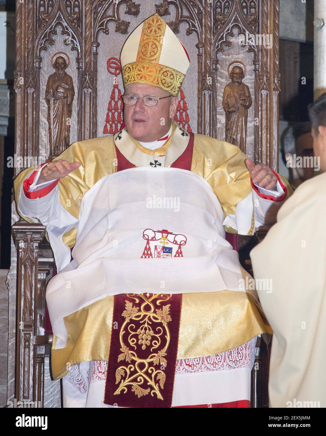 Cardinal Timothy M. Dolan, Archbishop of New York, presides at the ...