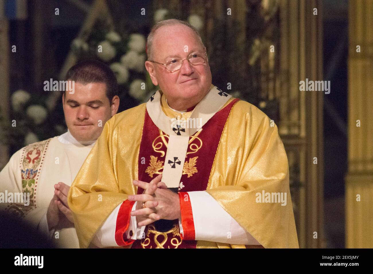 Cardinal Timothy M. Dolan, Archbishop of New York, presides at the ...