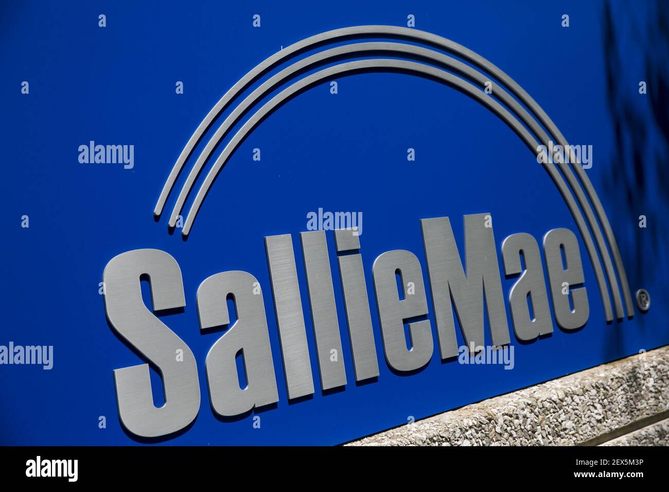 A logo sign outside the headquarters of SLM Corporation, also known as ...