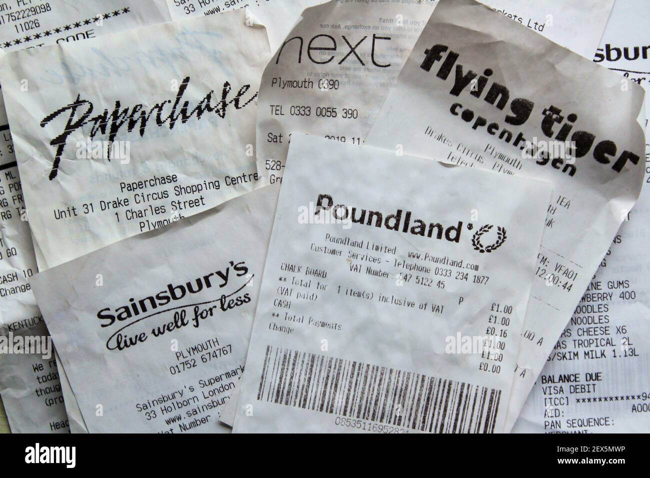 Shopping receipts hi-res stock photography and images - Alamy
