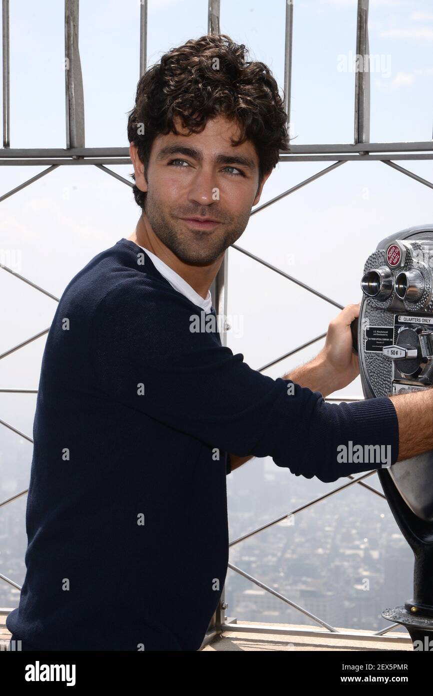 Actor Adrian Grenier visits the 86th Floor Observation Deck of the ...