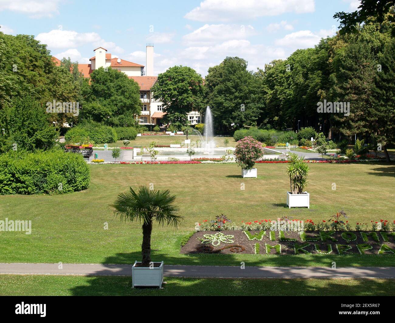 Spa Gardens in Bad Windsheim, Germany Stock Photo - Alamy