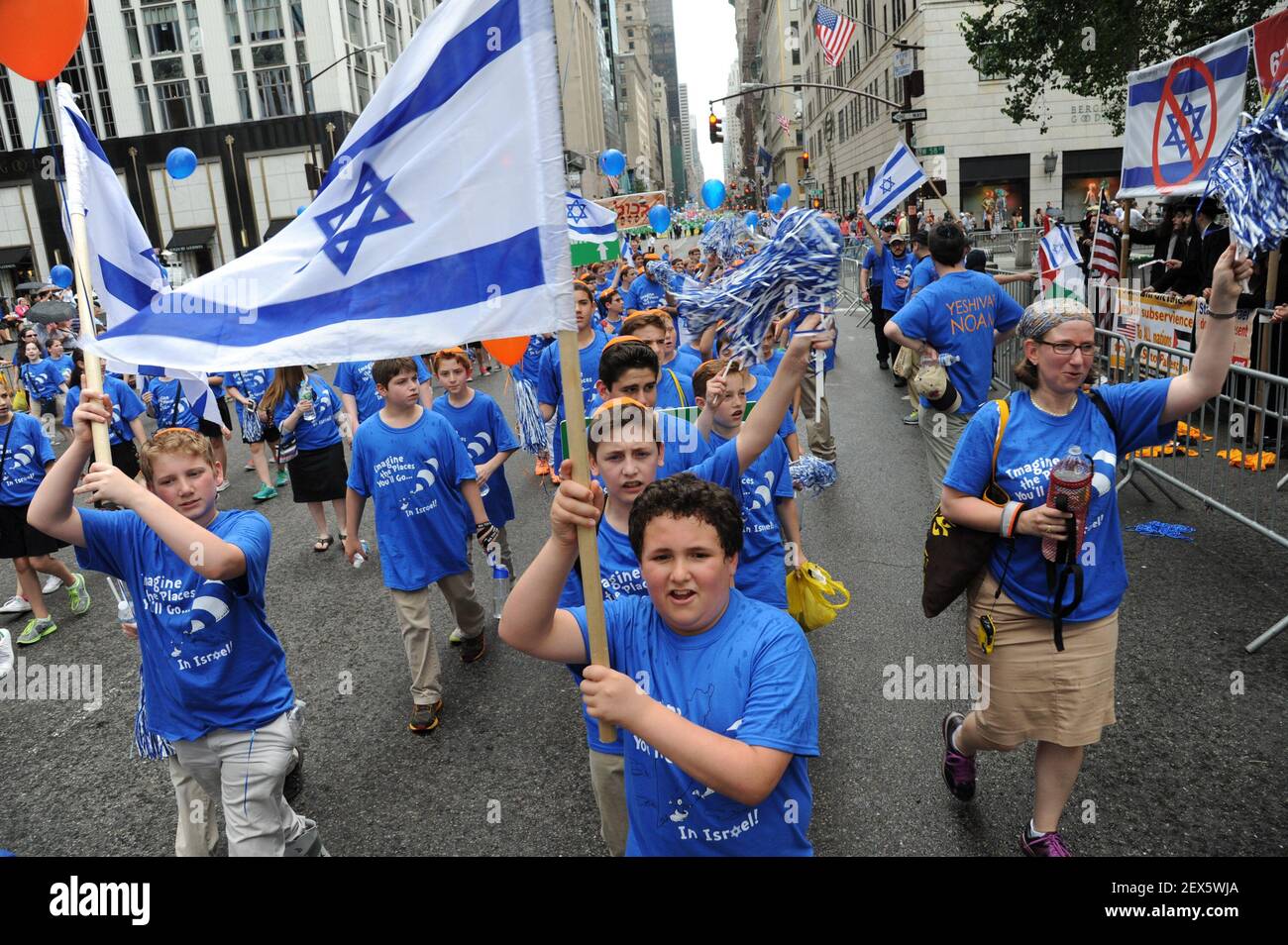 New York Celebrates the 2015 Israel Day Parade on Fifth Avenue between ...