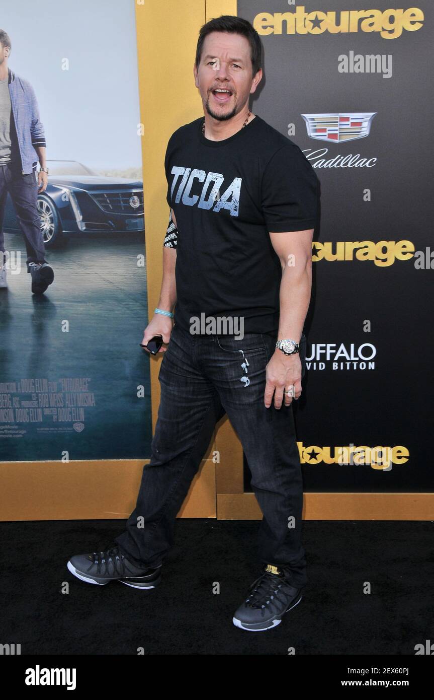 Mark Wahlberg arrives at the "Entourage" Los Angeles Premiere held at ...