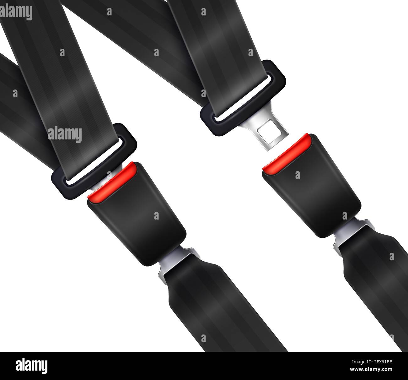 Auto seat belts Stock Vector Images - Alamy