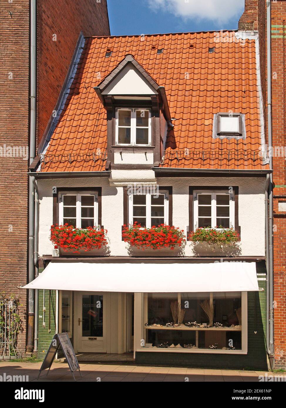 Little Shop in Lueneburg, Germany Stock Photo - Alamy