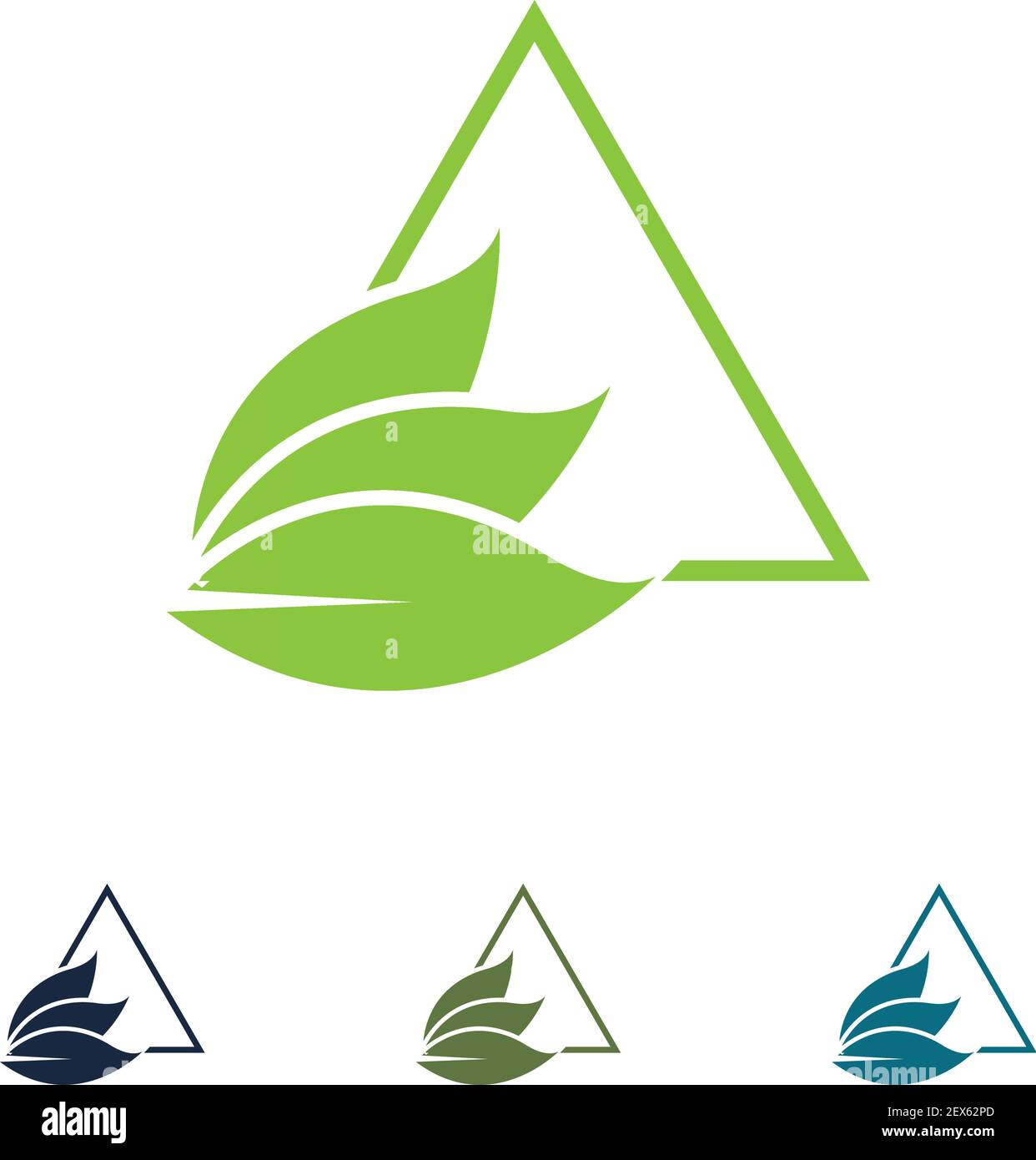 green leaf logo vector Stock Vector Image & Art - Alamy