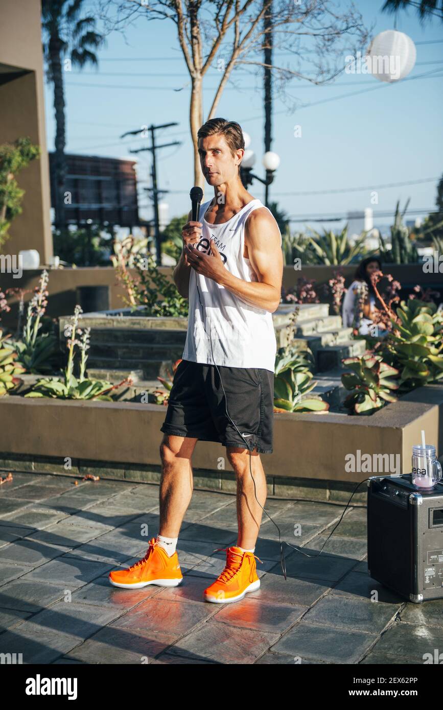 Brendan Brazier at Vega Sport Event at Barry's Bootcamp (Photo by ...