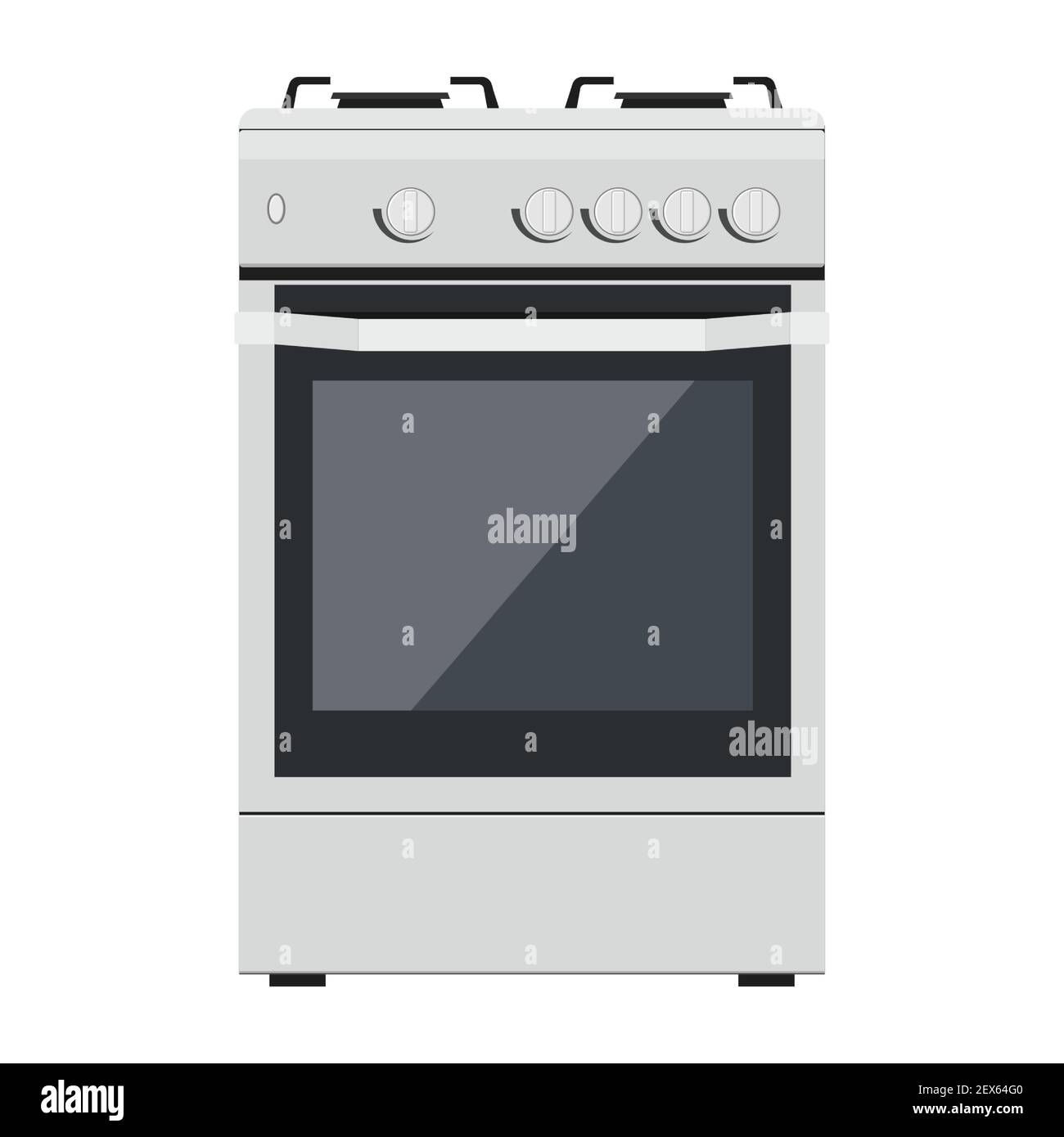 Top view gas stove Stock Vector Images - Alamy