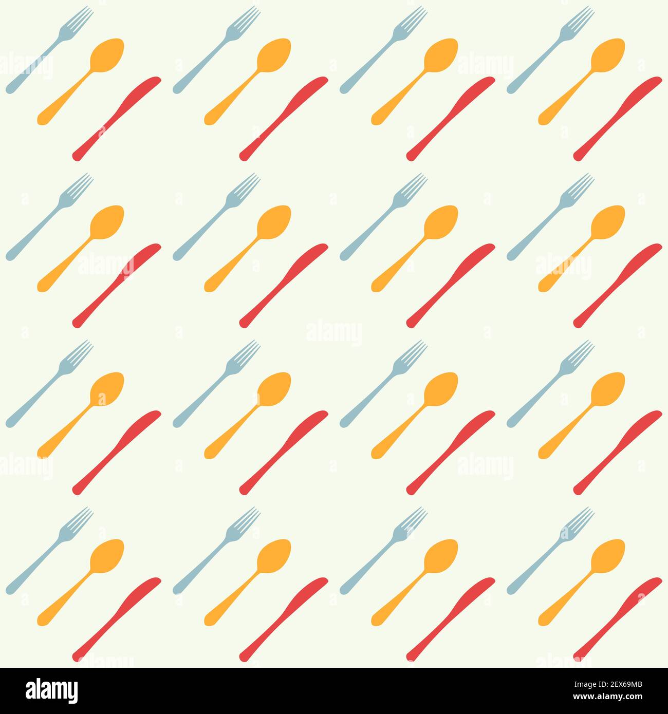 Cutlery icon seamless pattern Stock Vector Image & Art - Alamy