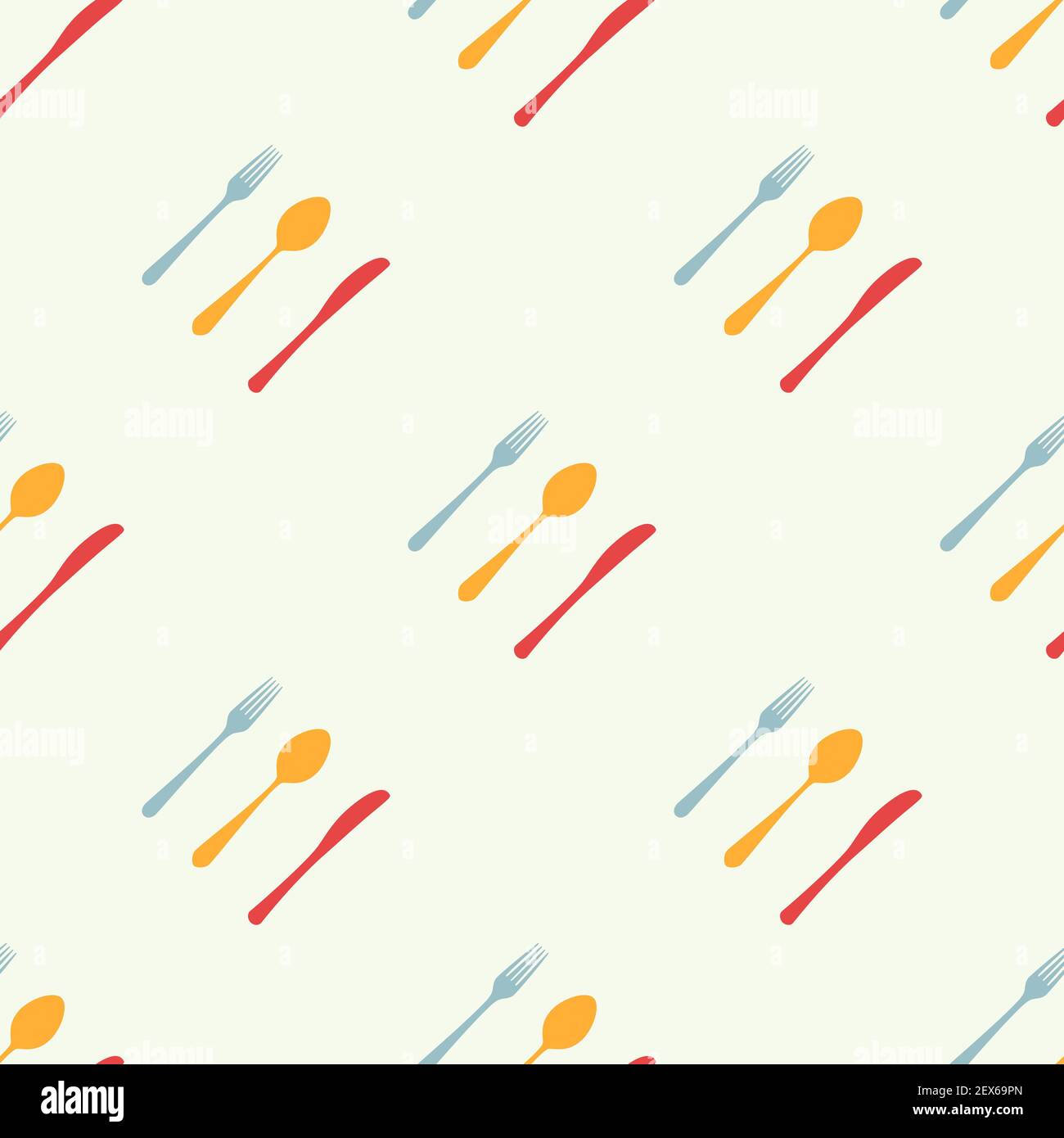 Cutlery pattern repeat hi-res stock photography and images - Alamy