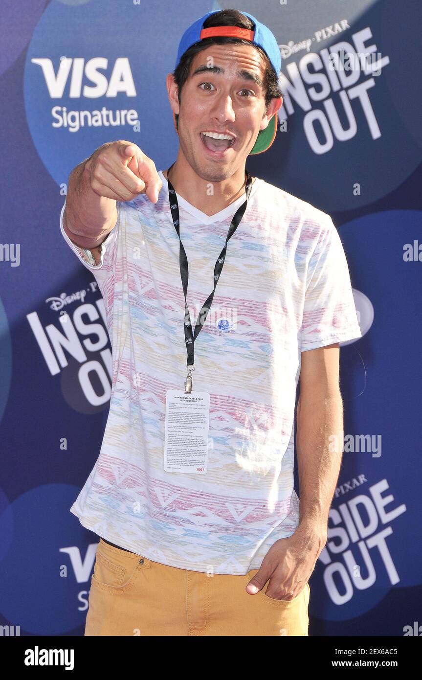 Zach King arrives at Disney-Pixar's "Inside Out" Los Angeles Premiere ...