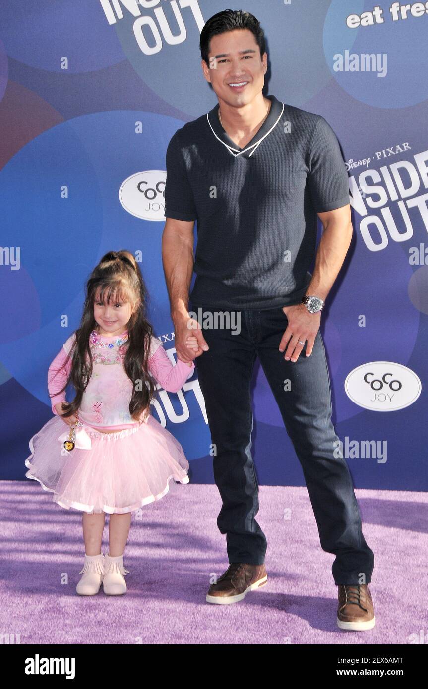 (R-L) Mario Lopez and Daughter Gia Francesca Lopez arrives at Disney ...