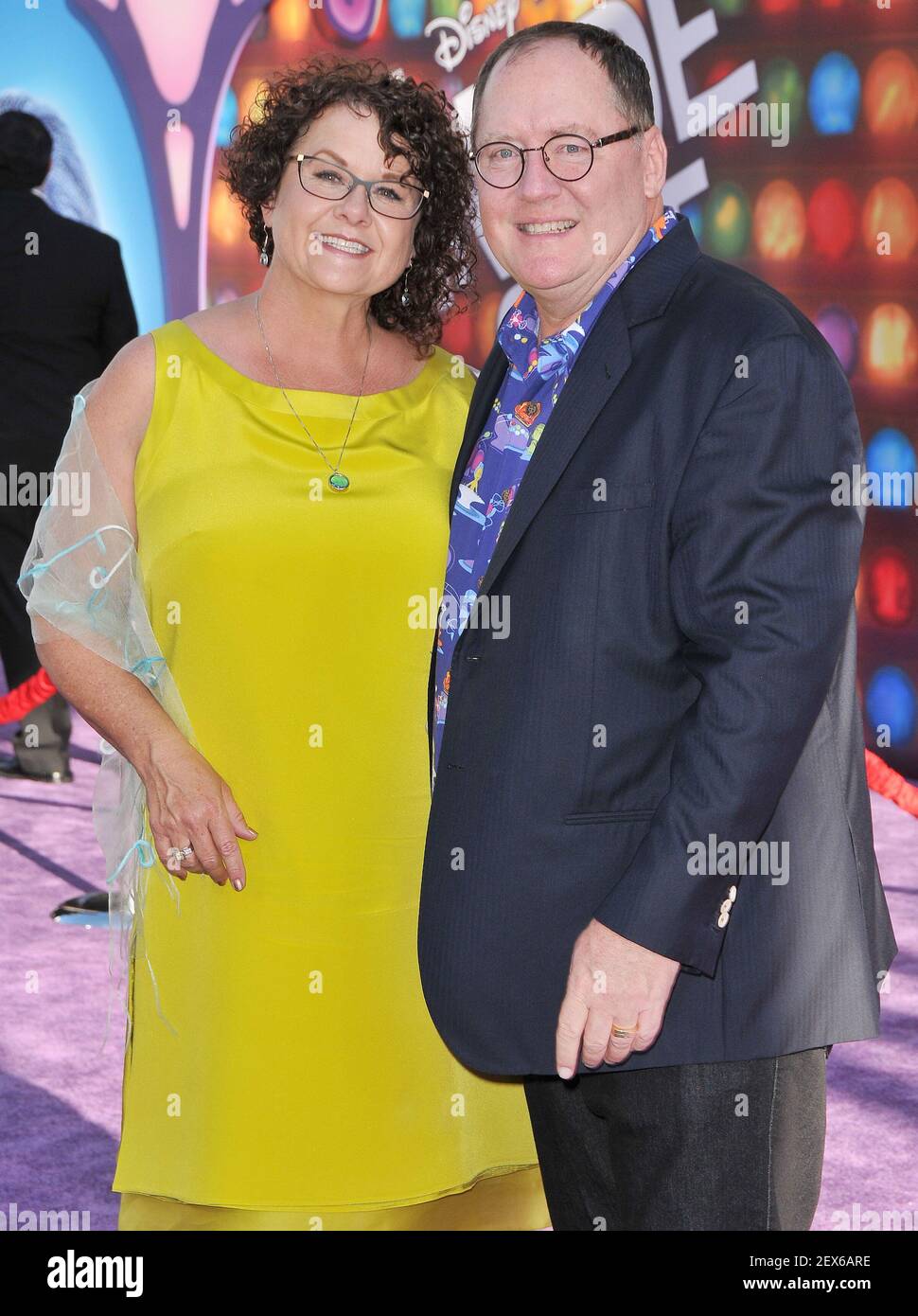 (L-R) Nancy Lasseter and John Lasseter arrives at Disney-Pixar's ...