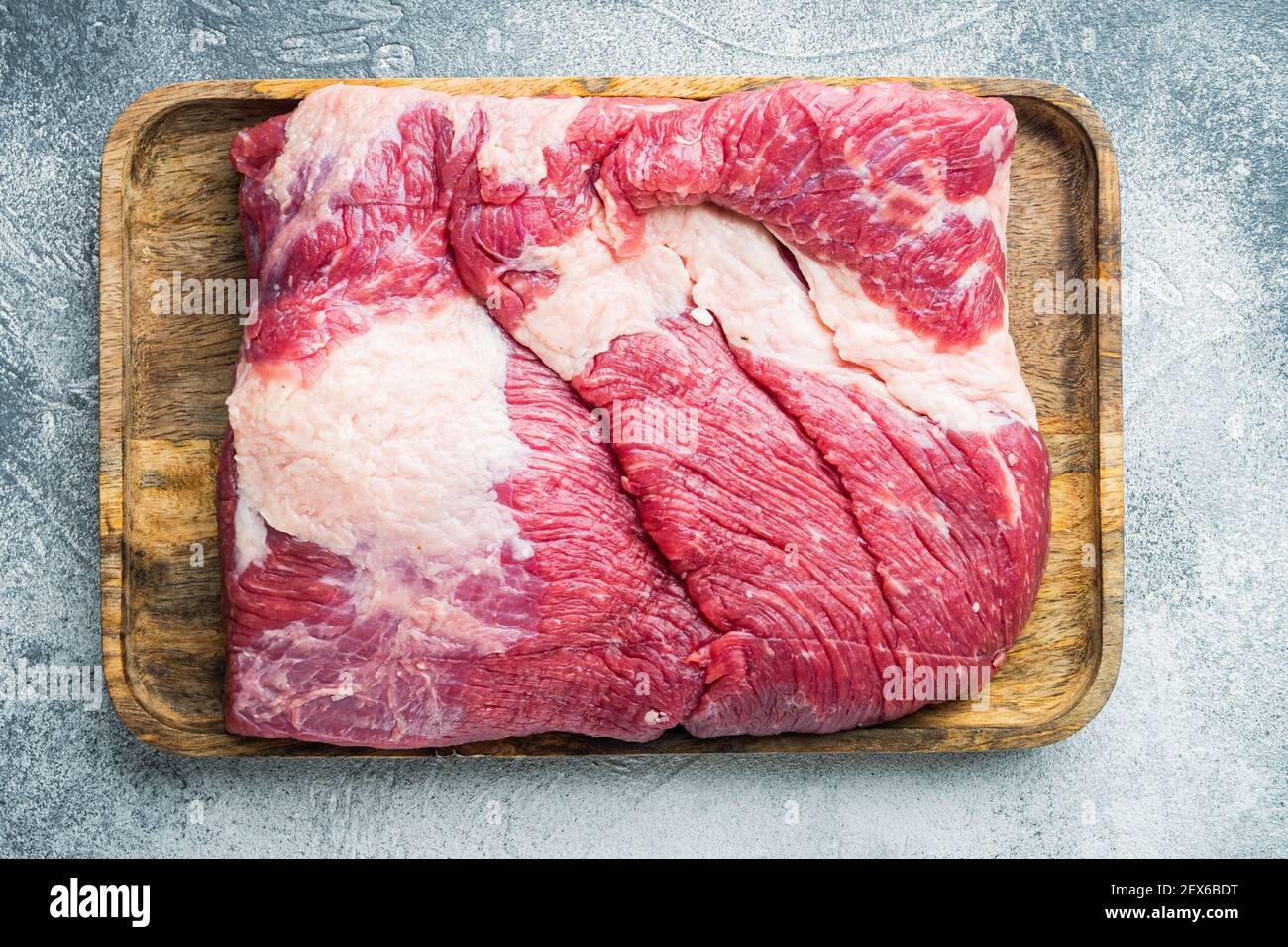 Raw Beef Brisket Cut