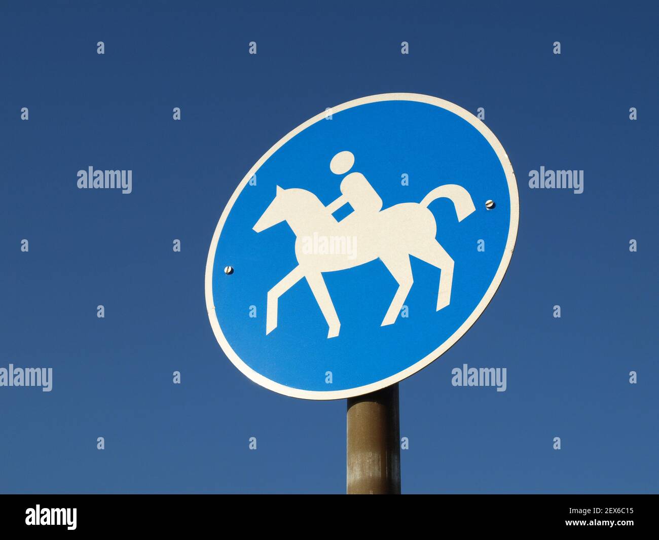 Bridleway Traffic Sign, Germany Stock Photo - Alamy