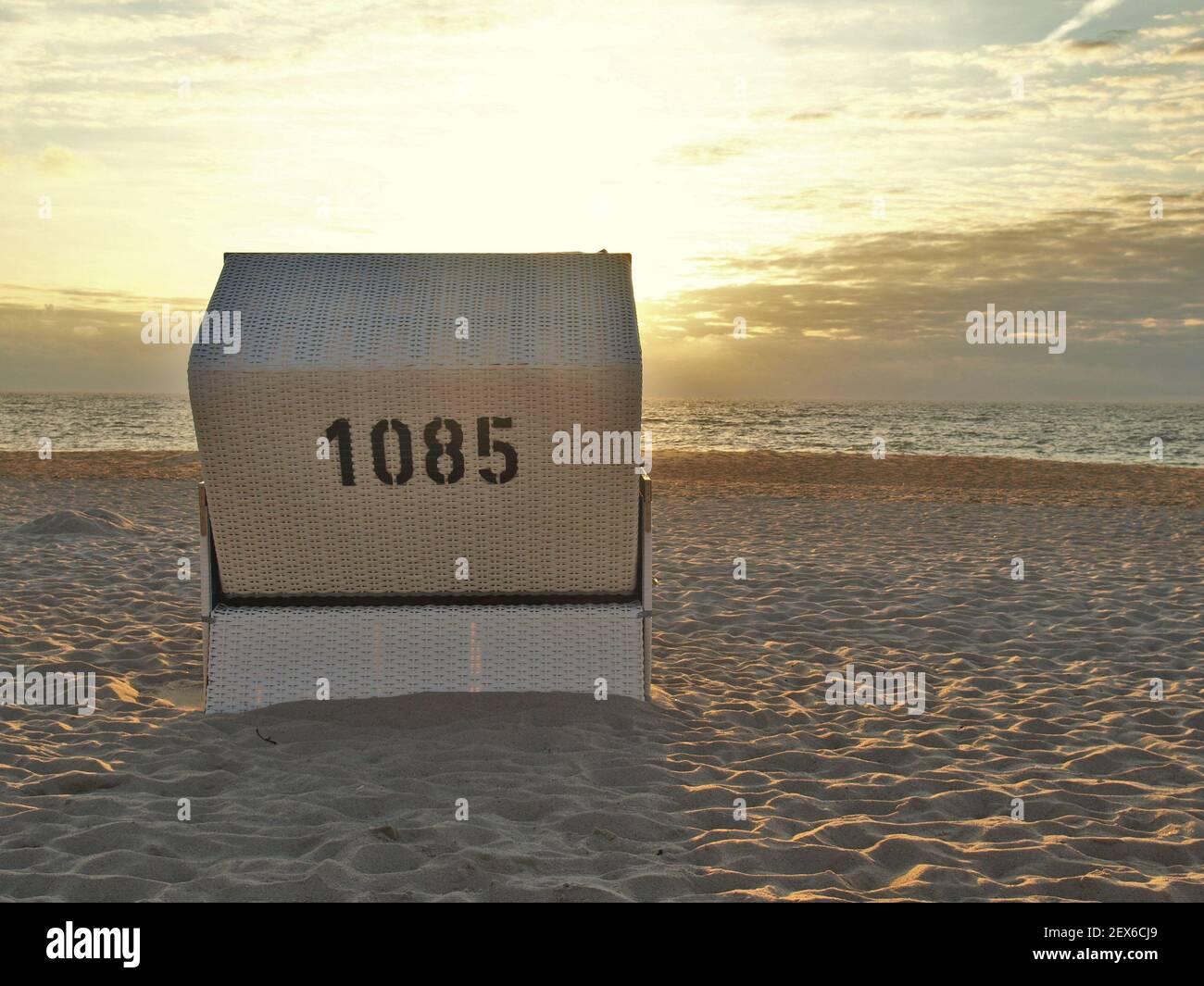 Glowing Goodbye at Beach, Germany Stock Photo - Alamy